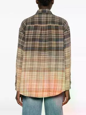 R13 Checked Long-sleeve Shirt