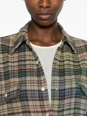 R13 Checked Long-sleeve Shirt