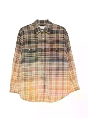 R13 Checked Long-sleeve Shirt - Neutrals