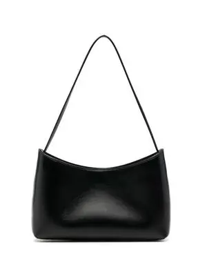 THE ROW Alma Leather Shoulder Bag - Black