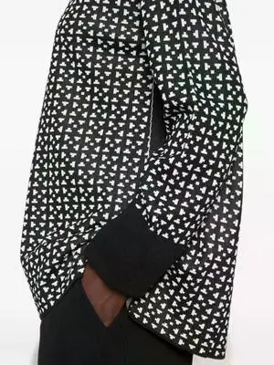 Marina Rinaldi Geometric Pattern Long Sleeve Sweater