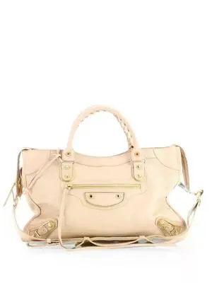 Balenciaga Classic Metallic Edge Leather Medium Satchel
