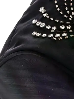 Prada Top Handle Bead Embellished Re-nylon Mini Bucket Bag