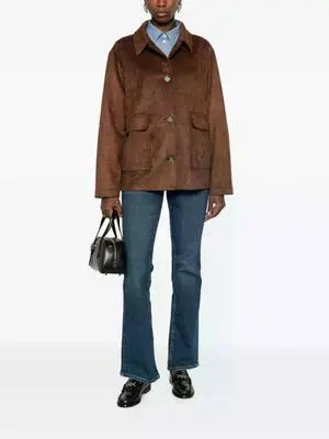 FRAME The Rodeo Washed Flared Denim Jeans - Blue