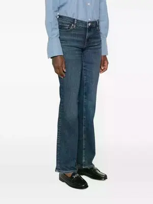 FRAME The Rodeo Washed Flared Denim Jeans
