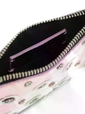 Dsquared2 Eyelet-embellished Leather Card Holder