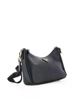 Prada Re-edition 2005 Shoulder Bag Saffiano Leather Small Crossbody Bag - Black