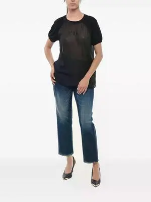 Dsquared2 Icon Rhinestone-embellished Sheer T-shirt