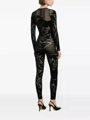 Wolford Rose Patterned Semi-sheer Jumpsuit