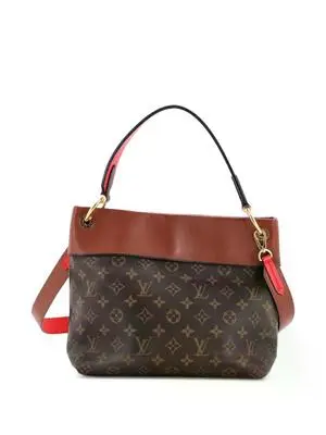 LOUIS VUITTON Monogram Canvas Tuileries Besace Hobo Bag - Brown