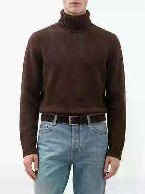 ALTUM Roll-neck Cashmere Sweater - Brown