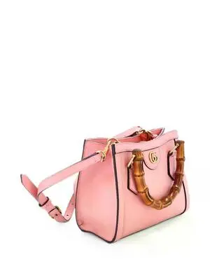 Gucci Diana Mini Tote Crossbody Bag With Bamboo Handle - Pink