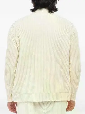 Off-White Meteor Cut-out Ribbed-knit Sweater