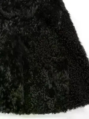 LISKA Curly Lamb Shearling Jacket - Brown