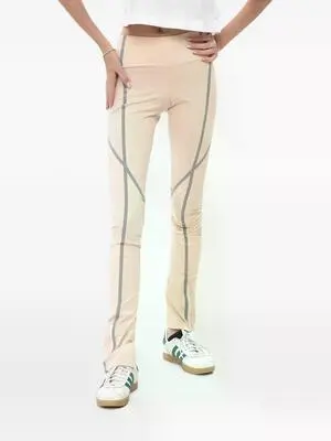 Off-White Reflective Ankle-zip Leggings - Neutrals