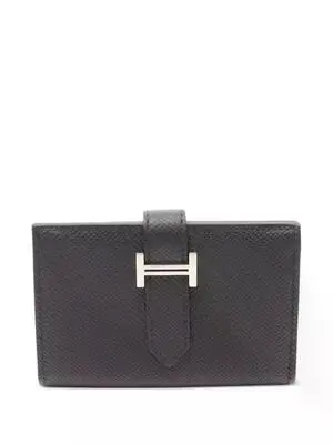 Hermès Béarn Epsom Card Case - Black