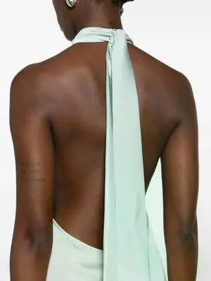 THE ARCHIVIA Riviera Halterneck Backless Maxi Dress