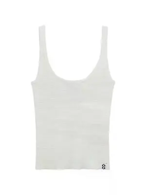 Simkhai Rayne Knit Tank Top - White