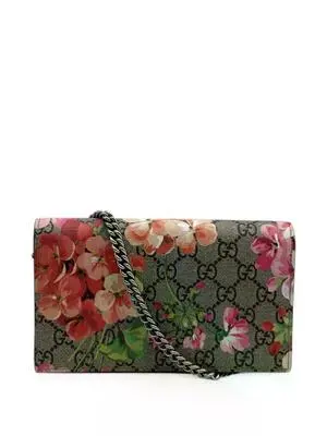 Gucci Gg Supreme Floral Print Wallet Bag