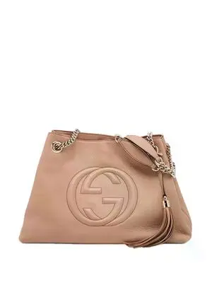 Gucci 2000-2015 Medium Calfskin Soho Chain Tote Bag - Neutrals