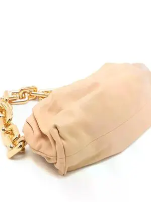 Bottega Veneta 2020-2022 Lambskin Chain Pouch Shoulder Bag - Neutrals