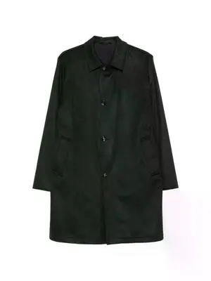 KIRED Single-breasted Buttoned Coat - Green