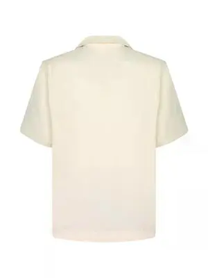 Commas Floral-embroidered Short-sleeve Shirt
