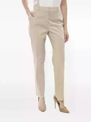Max Mara Stretch-cotton Trousers - Neutrals