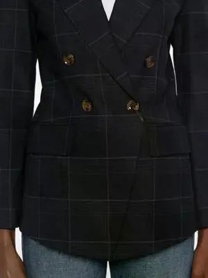 Marella Mllefedra Double-breasted Check-pattern Blazer