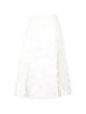 Michael Kors A-line Midi Skirt - White