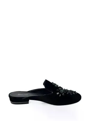 Michael Kors Crystal-embellished Velvet Mules