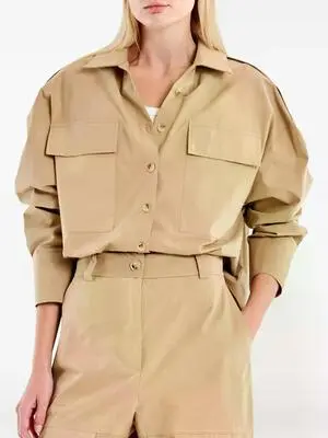 VICOLO Flap-pocket Shirt - Neutrals