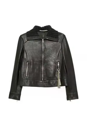 THE JACKIE LEATHERS Zip-up Leather Jacket