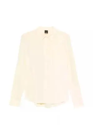 Pinko Silk Button-up Shirt - Yellow