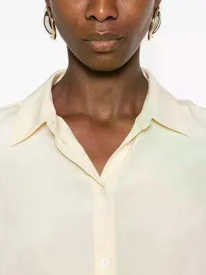 Pinko Silk Button-up Shirt - Yellow