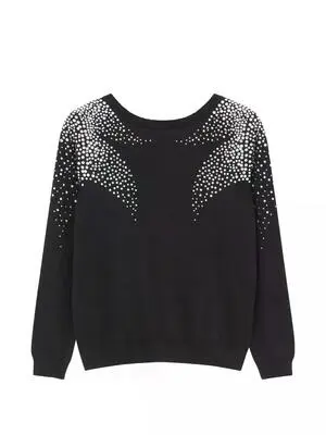 Ba&sh Embellished Knit Pullover Sweater
