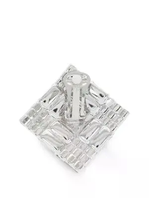 Magda Butrym Crystal Clip-on Earrings - Silver