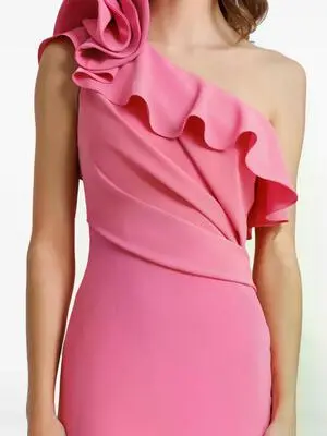 GEMY MAALOUF One-shoulder Ruffled Maxi Dress
