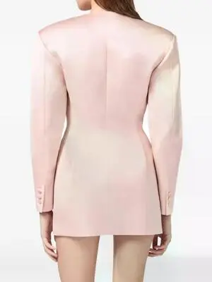 Andamane Alexis Double-breasted Satin Mini Dress