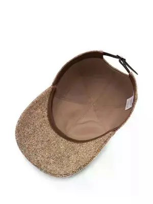 Brunello Cucinelli Monili-embellished Tweed Baseball Cap