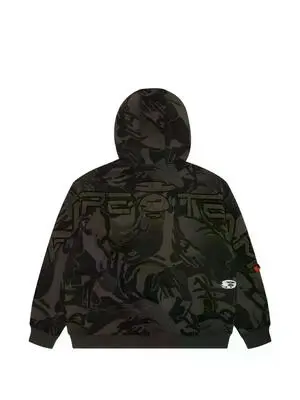 AAPE BY *A BATHING APE Moonface Camo Hoodie - Brown