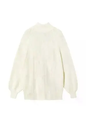 TWINSET Oversized Jumper With Roller Neck - Neutrals