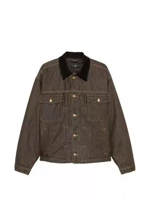 7 For All Mankind Corduroy Collar Denim Jacket