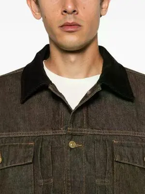7 For All Mankind Corduroy Collar Denim Jacket