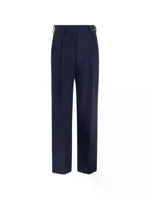 BLAZÉ MILANO Fox Pleated Wool Trousers
