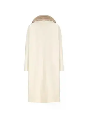 Herno Faux Fur Collar Zip-up Coat
