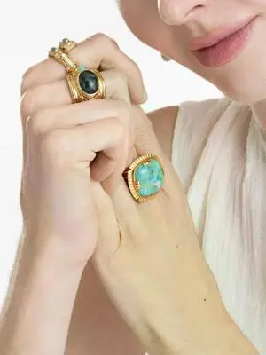 Gas Bijoux Simone Kambaba Ring With Oval-cut Kambaba Jasper