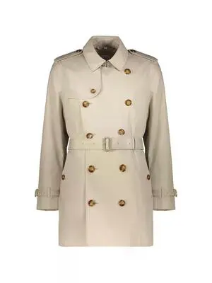 Burberry Double-breasted Belted Trench Coat - Neutrals