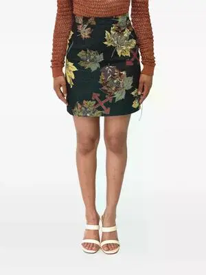 Off-White Arrow Crossjacquard Mini Skirt - Black