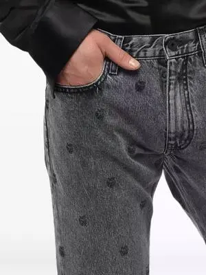 Off-White Apple Pattern Slim-fit Jeans